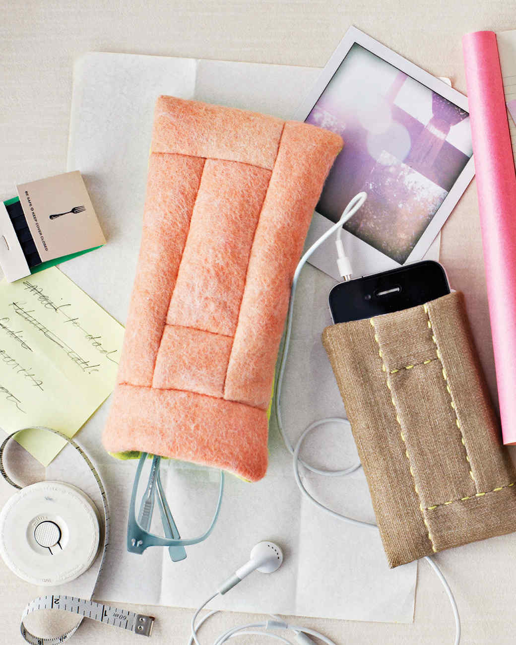 Quilted Phone Cover And Eyeglass Case Martha Stewart