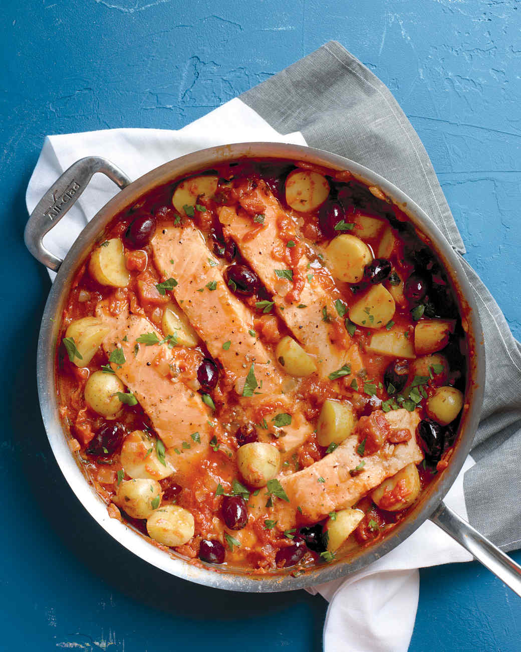 Salmon And Potatoes In Tomato Sauce Recipe Martha Stewart salmon-and-potatoes-in-tomato-sauce-recipe-martha-stewart