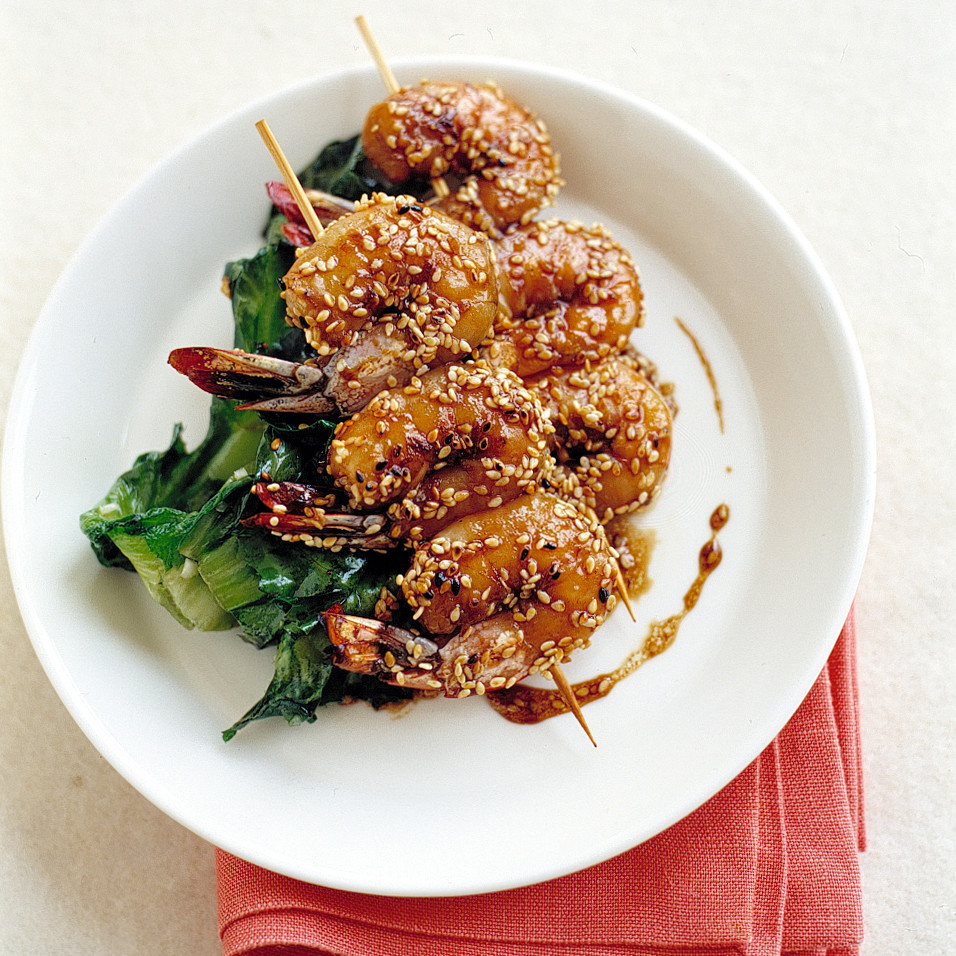 Skewered Sesame Shrimp