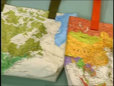 Video: Home Sewn Map Tote Bag | Martha Stewart