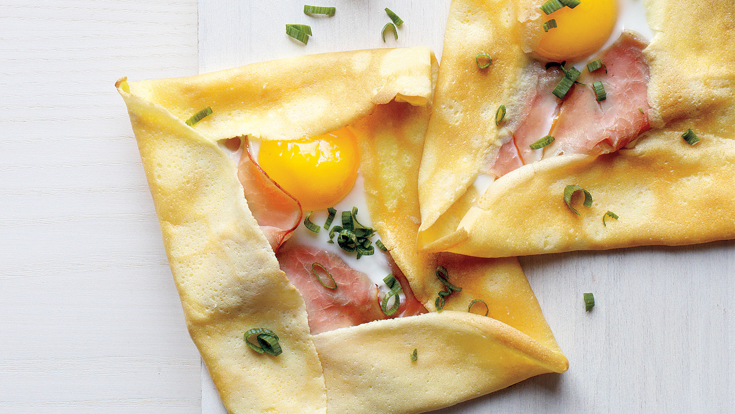 Ham and Egg Crepe Squares