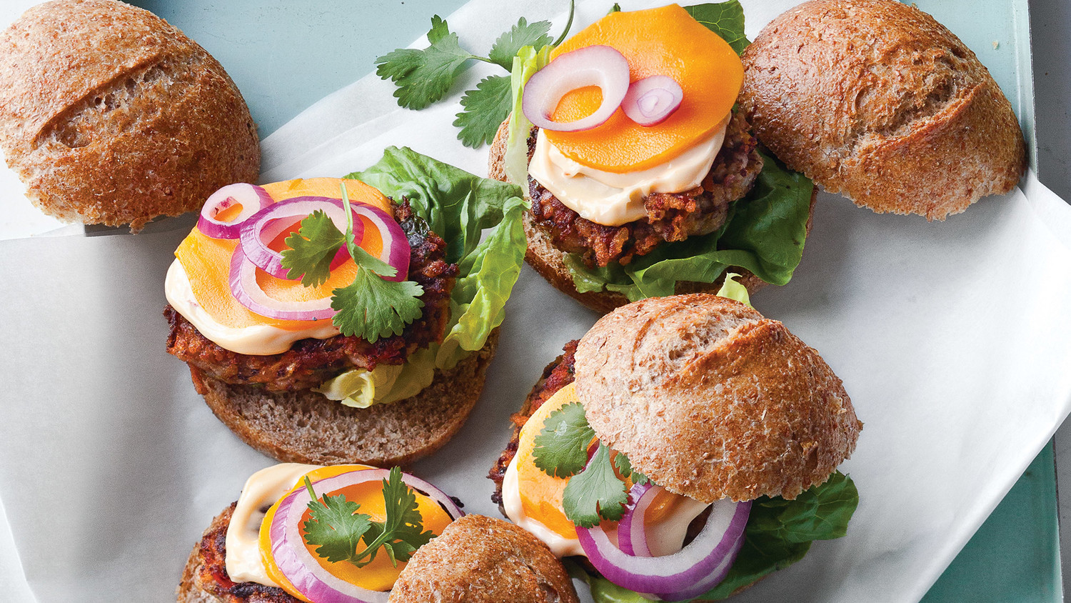 Bean-and-Veggie Sliders
