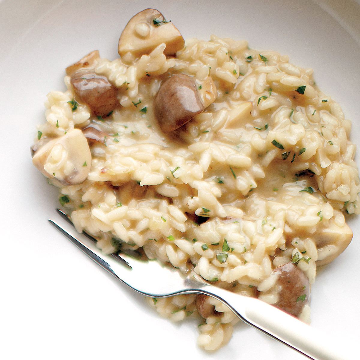 Mushroom Risotto with Spring Herbs