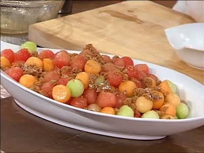 Video: Fresh Melon with Crisp Amaretti Topping | Martha Stewart