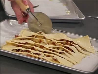 Video: Onion and Chorizo Wrapped in Puff Pastry Part 1 | Martha Stewart